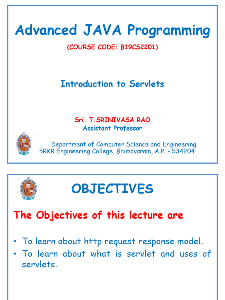1.AJP UNIT-3 Introduction to servlets | PDF | World Wide Web | Internet & Web