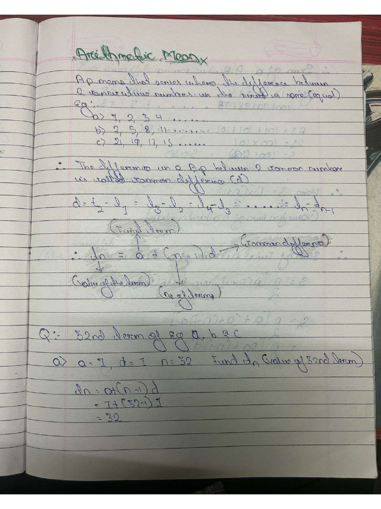 Arithmetic Mean Notes Ca Foundation | PDF