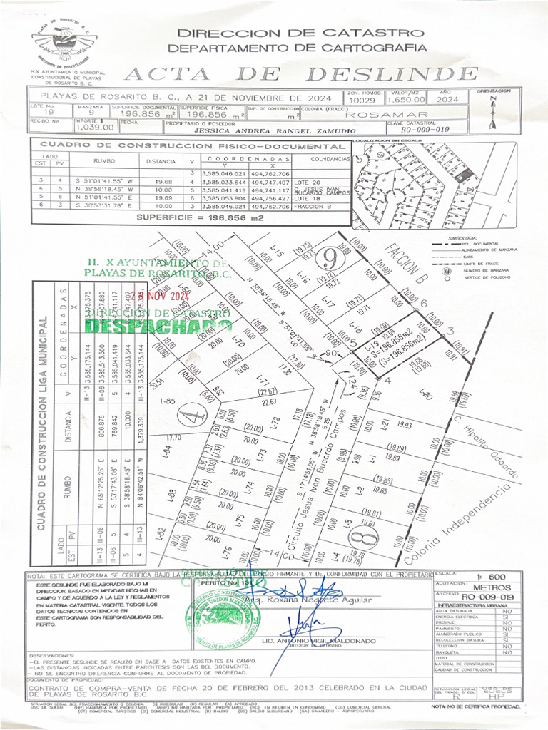 Acta de Deslinde | PDF