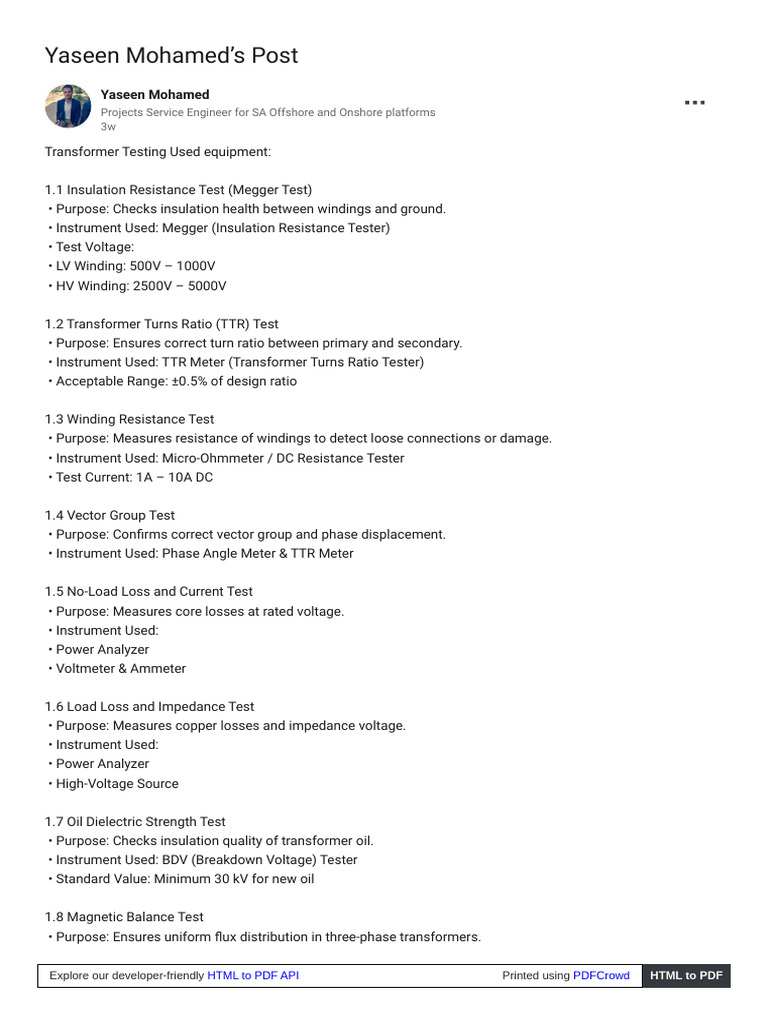 www_linkedin_com_posts_yaseen_mohamed_802827123_transformer_ | PDF | Transformer | Voltage