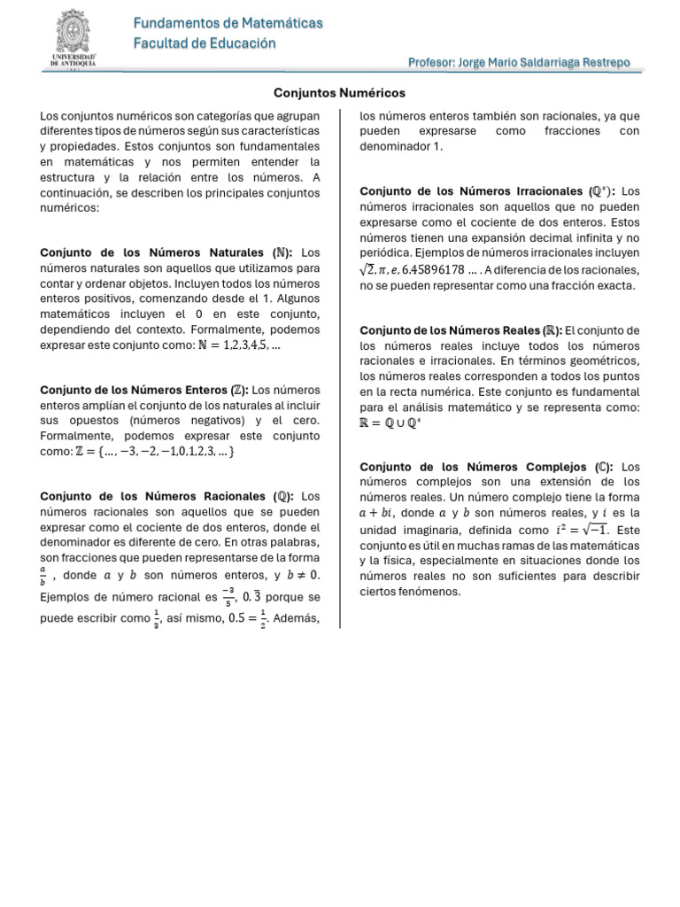 M-Dulo I | PDF | Número complejo | Número racional