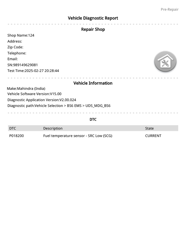 Mahindra (India) DTC 20250227202844 | PDF