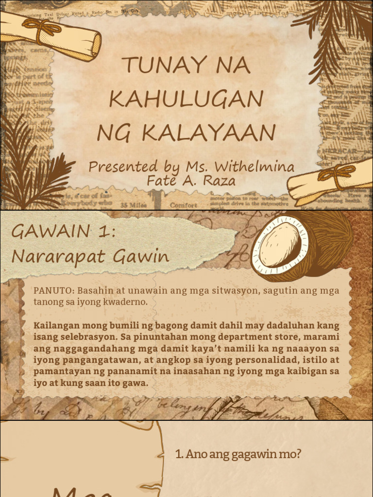 Tunay Na Kahulugan NG Kalayaan: Presented by Ms. Withelmina Fate A ...