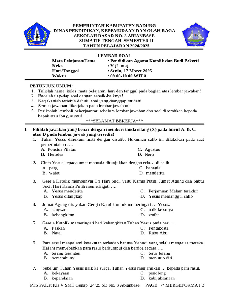 5 - Agama Katolik | PDF