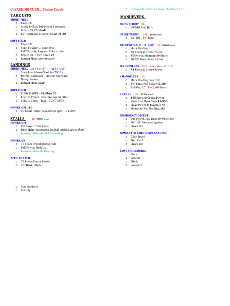 Flight Maneuvers and Landing Techniques | PDF | Flap (Aeronautics ...