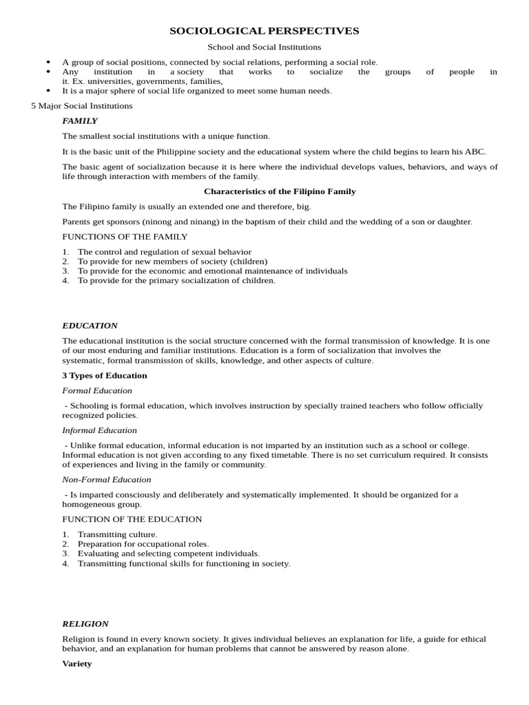 Sociological Perspectives | PDF | Monotheism | Polytheism