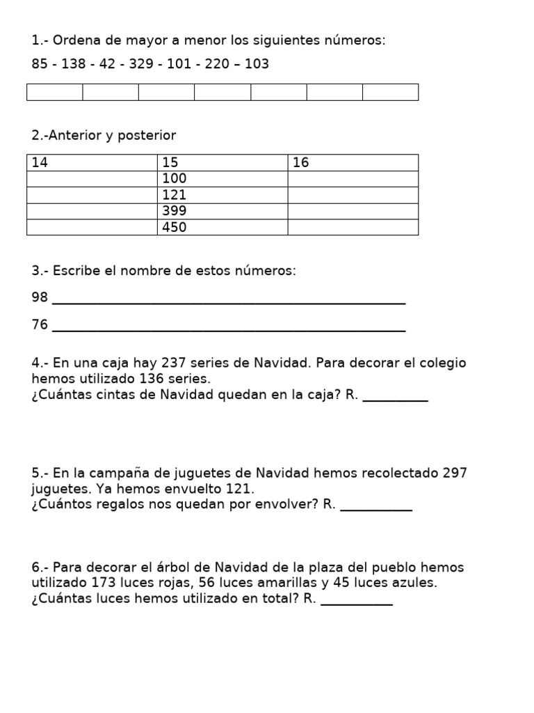 Problemas Matemáticos para 2º Grado | PDF