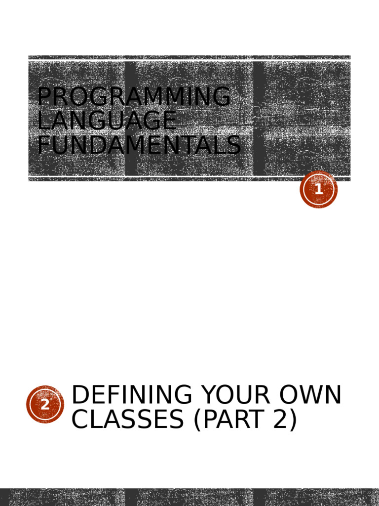 [6] Programming Language Fundamentals (Part 3) | PDF | Parameter (Computer Programming ...