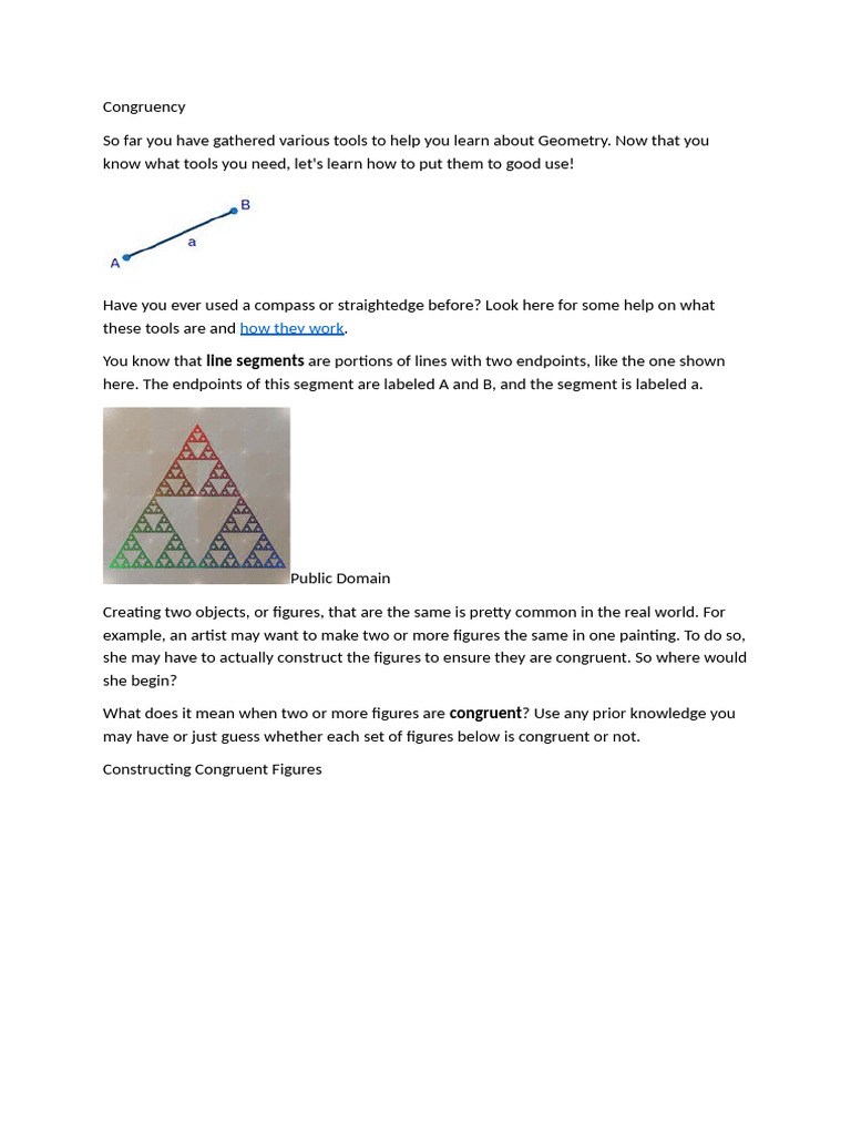 Congruency | PDF | Angle | Line (Geometry)
