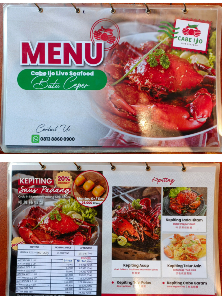 Menu Cabe Ijo Februari 2025 | PDF