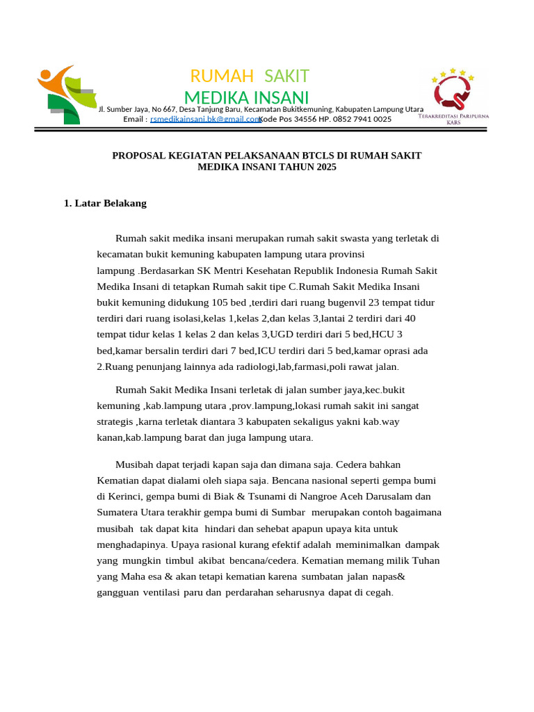 Proposal Btcls Ari | PDF