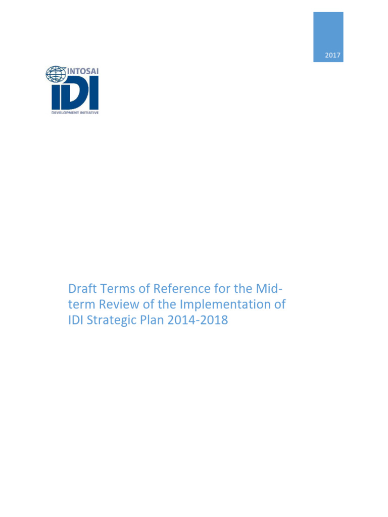 IDI Strategic Plan 2014-2018 Review ToR | PDF | Capacity Building ...