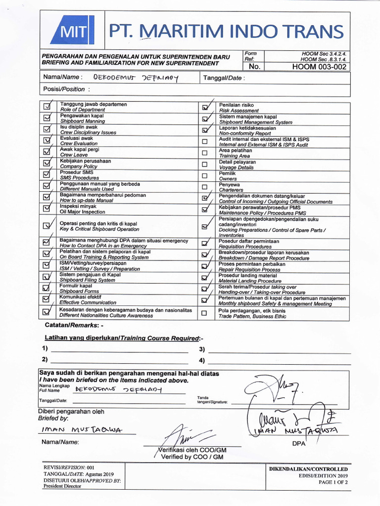 Pengenalan Superintendent Baru | PDF