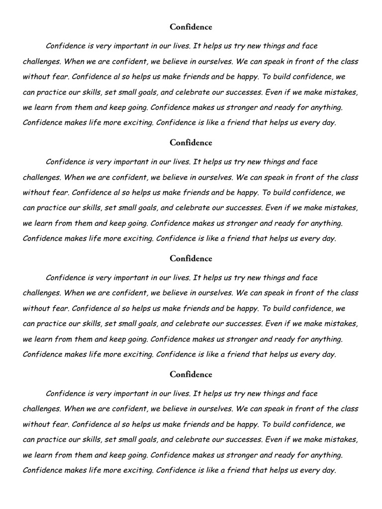 Confidence | PDF