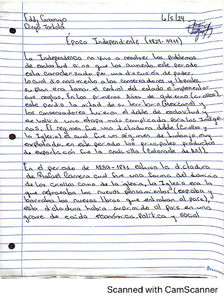 Época Independiente (1821-1911) | PDF