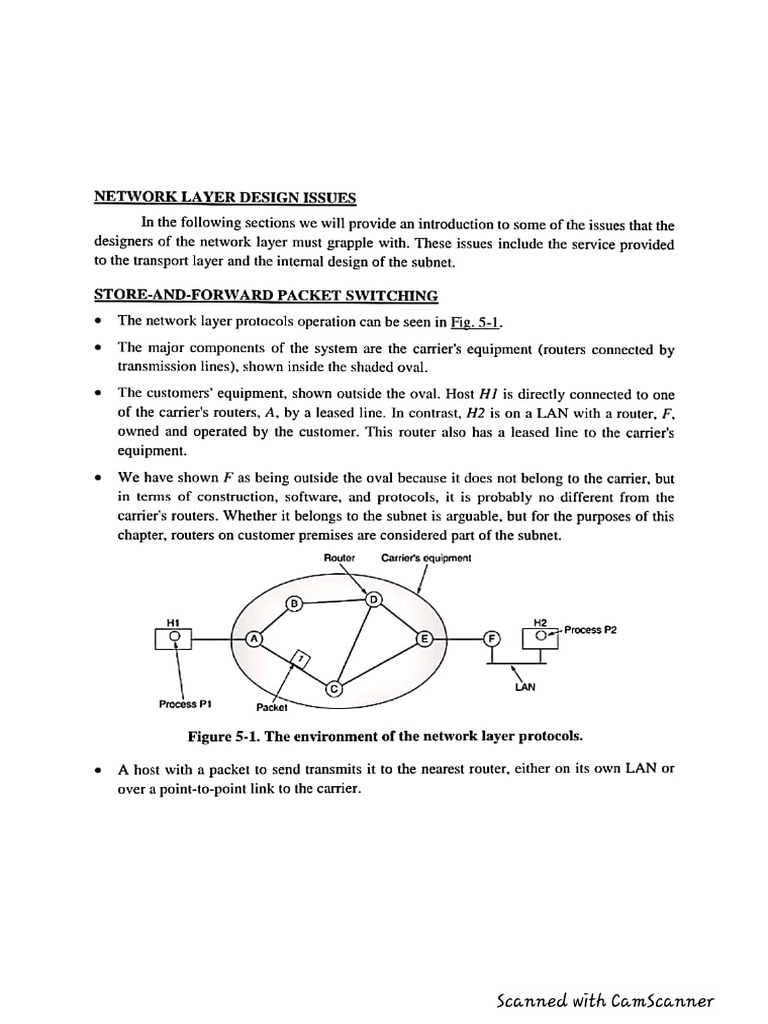 Network Layer Design Issues - Protcocols | PDF