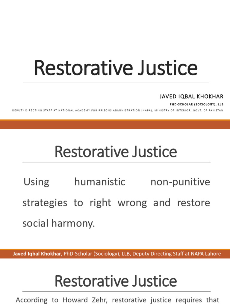 Punishment-Restorative Justice | PDF | Restorative Justice | Crime & Violence