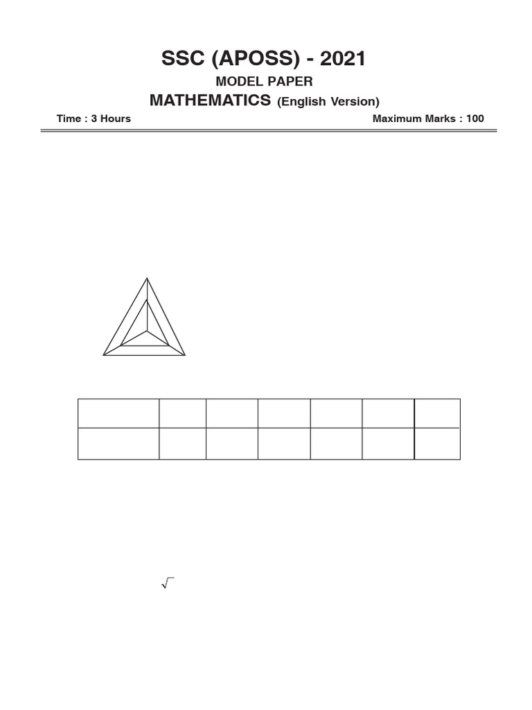 Model Papers 211-Maths-E.m. | PDF | Circle | Elementary Geometry