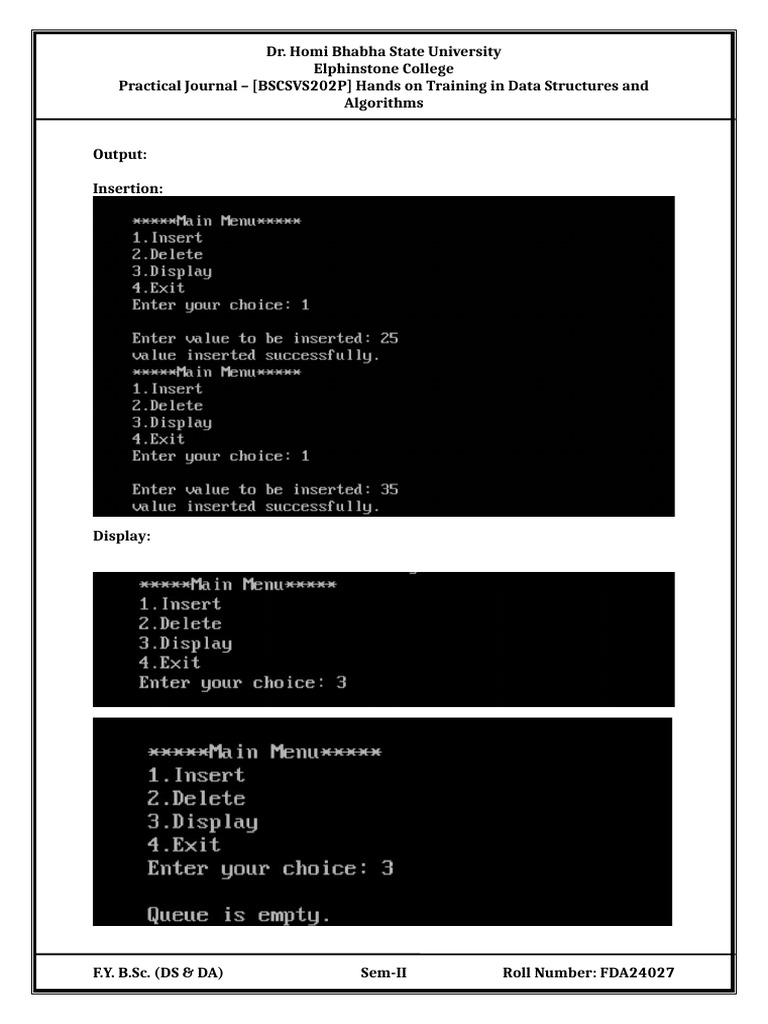 Dsa Output | PDF