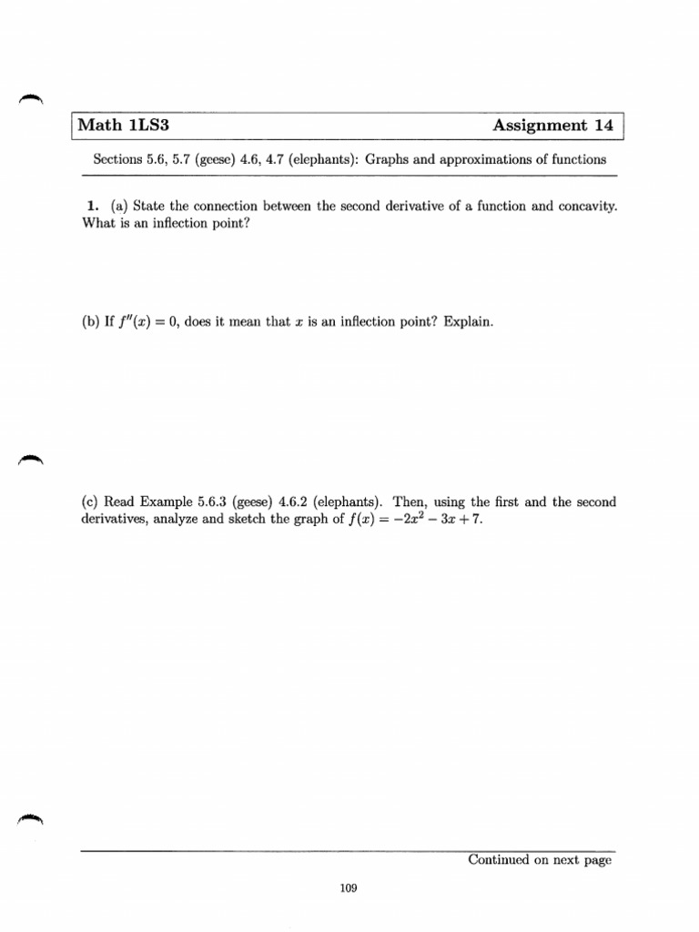 Math 1LS3 - A14 | PDF