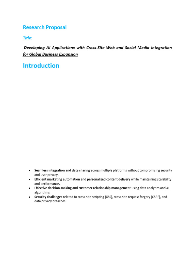 Research Proposal - Chinese | PDF | Artificial Intelligence | Intelligence (AI) & Semantics