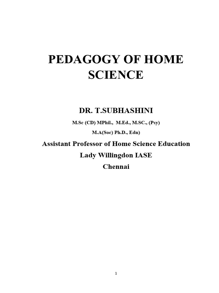 Home Science | PDF | Science | Knowledge
