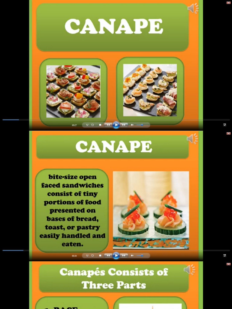 canapes | PDF