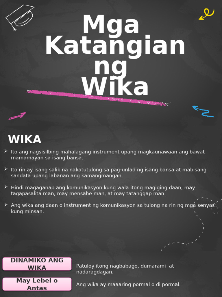 Mga Katangian NG Wika | PDF