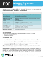 WIDA Screener Interpretive Guide | PDF | Cognition | Applied Linguistics