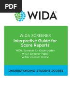WIDA Speaking Scoring Scale GR 1 12 | PDF | Cognition | Human Communication