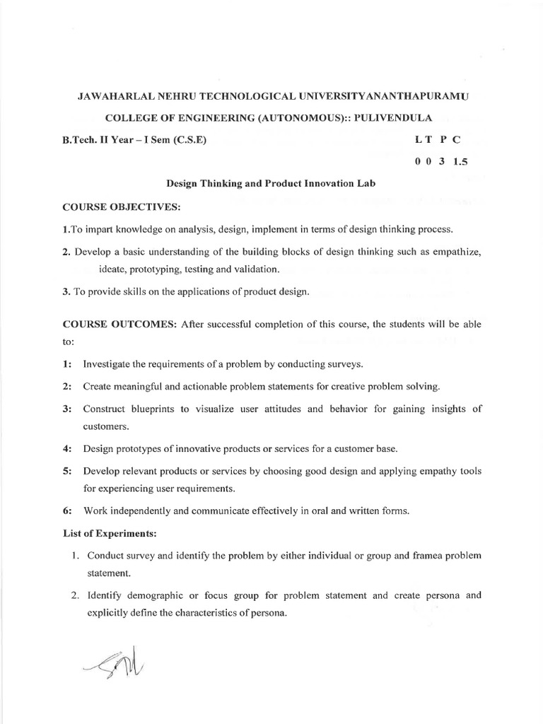 II-I Design Thinking and Product Innovation Lab | PDF