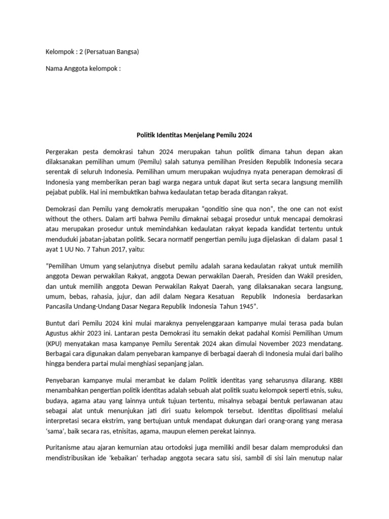 Politik Identit-WPS Office | PDF