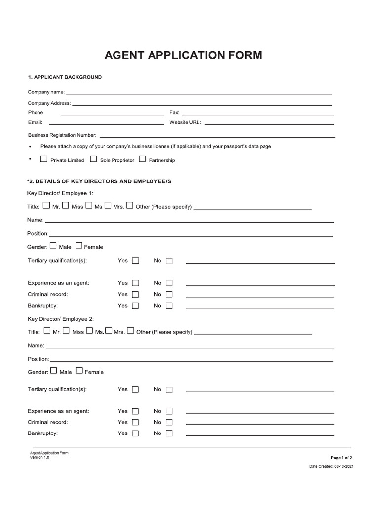 Application Form | PDF
