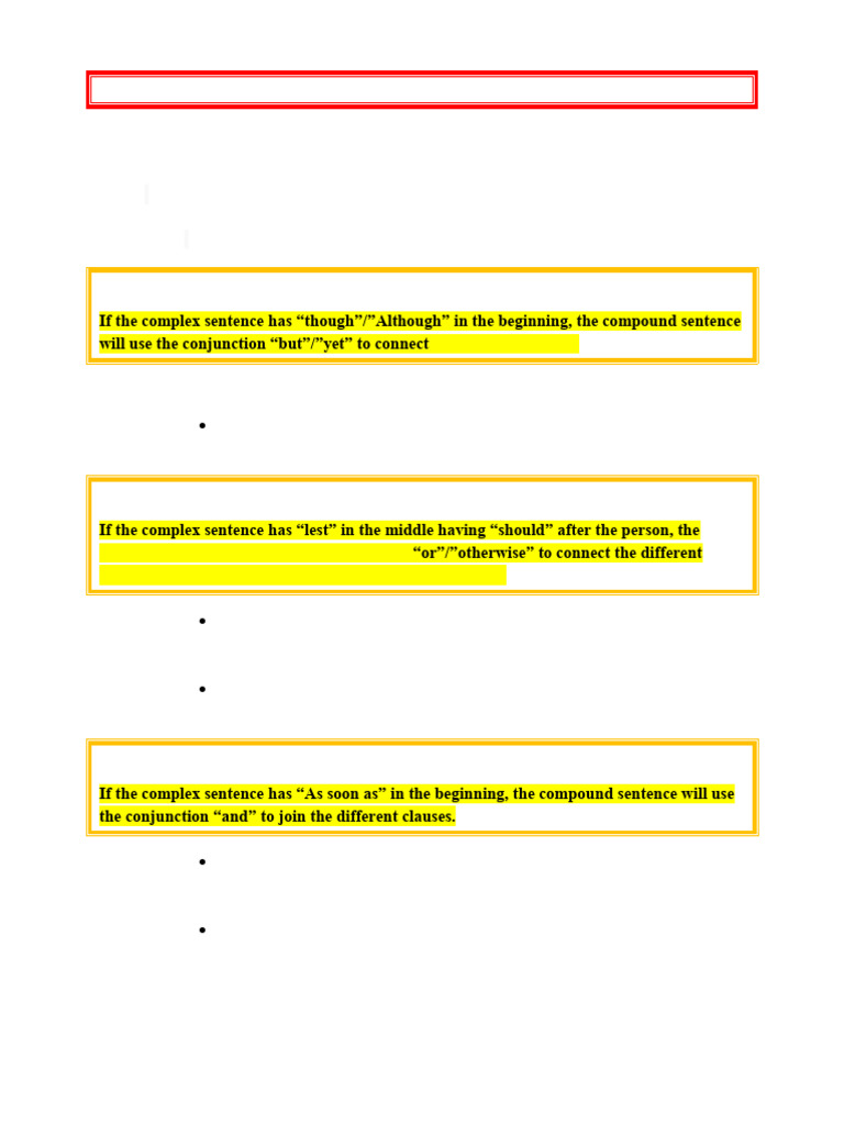 Transformation of Sentences-2 | PDF | Sentence (Linguistics) | Verb