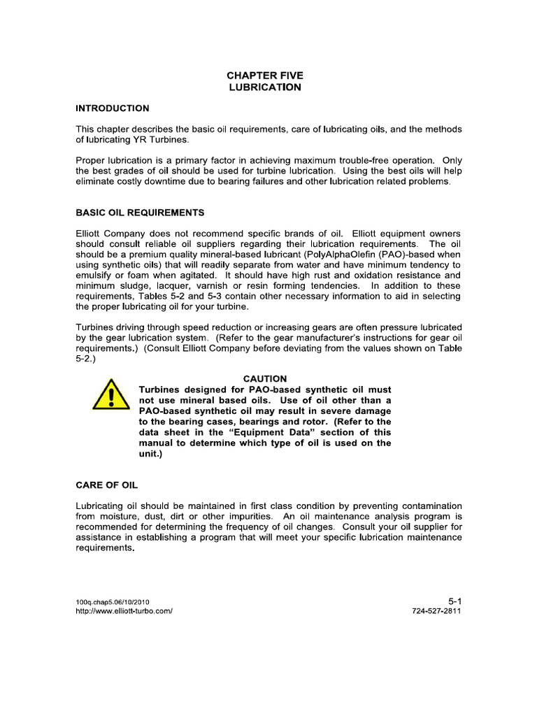 chapter 5 Lubrication | PDF