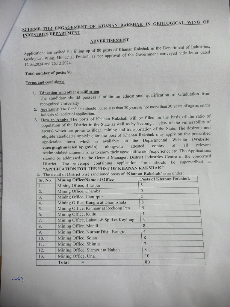 Mining-Guards-Notification-2025 | PDF