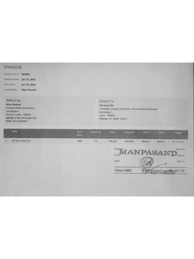 Water Bill | PDF