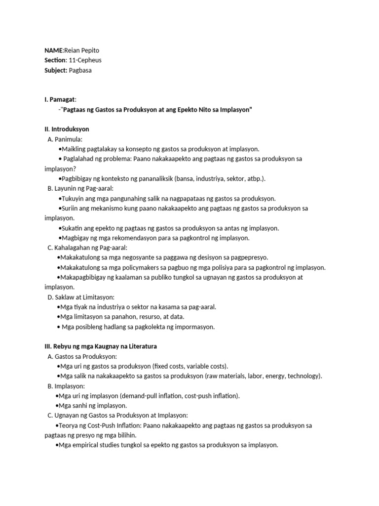 Balangkas | PDF