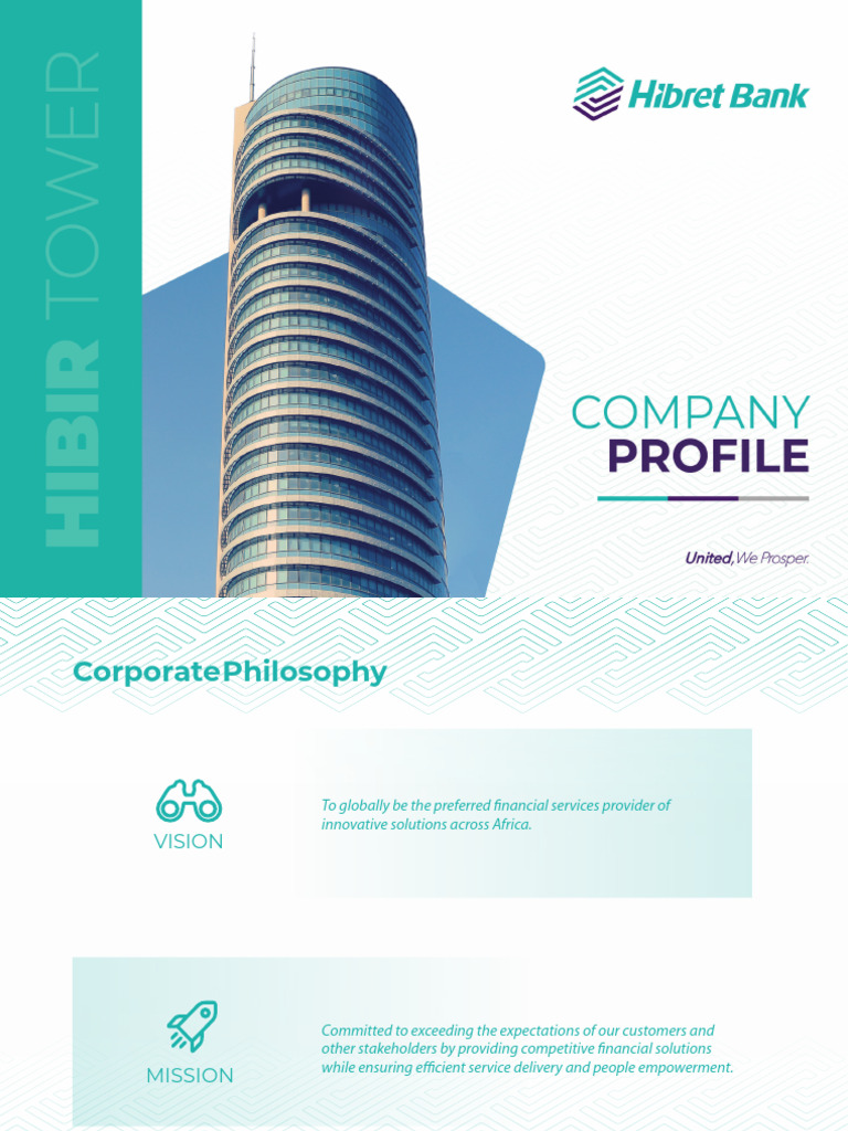 Hibret Bank Company Profile 2025 Revised | PDF | Banks | Islamic ...