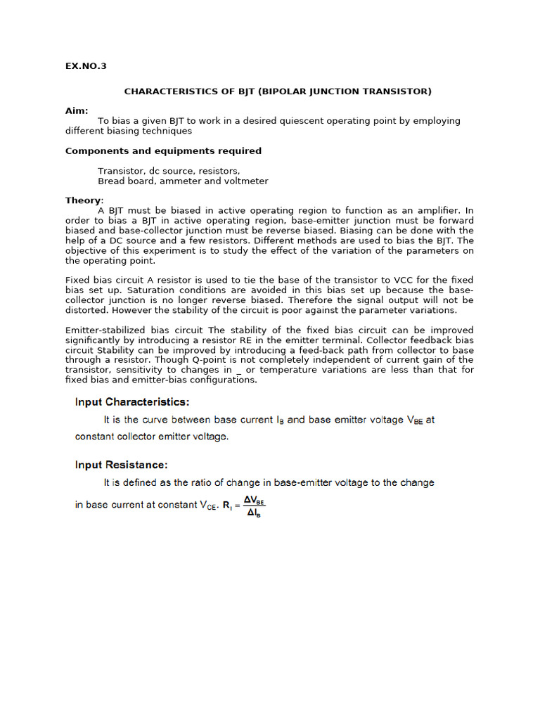 3 BJT | PDF