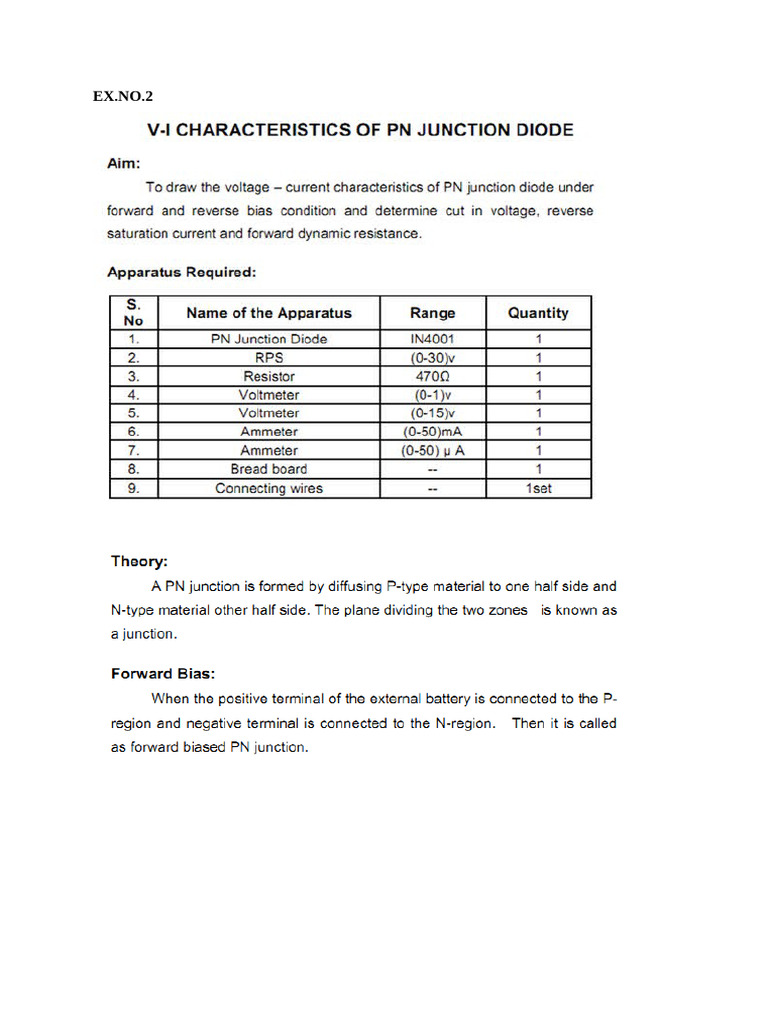 2.PN Junction Diode | PDF