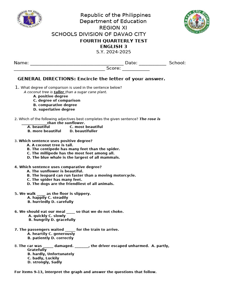 Grade 3 English Fourth Quarter | PDF