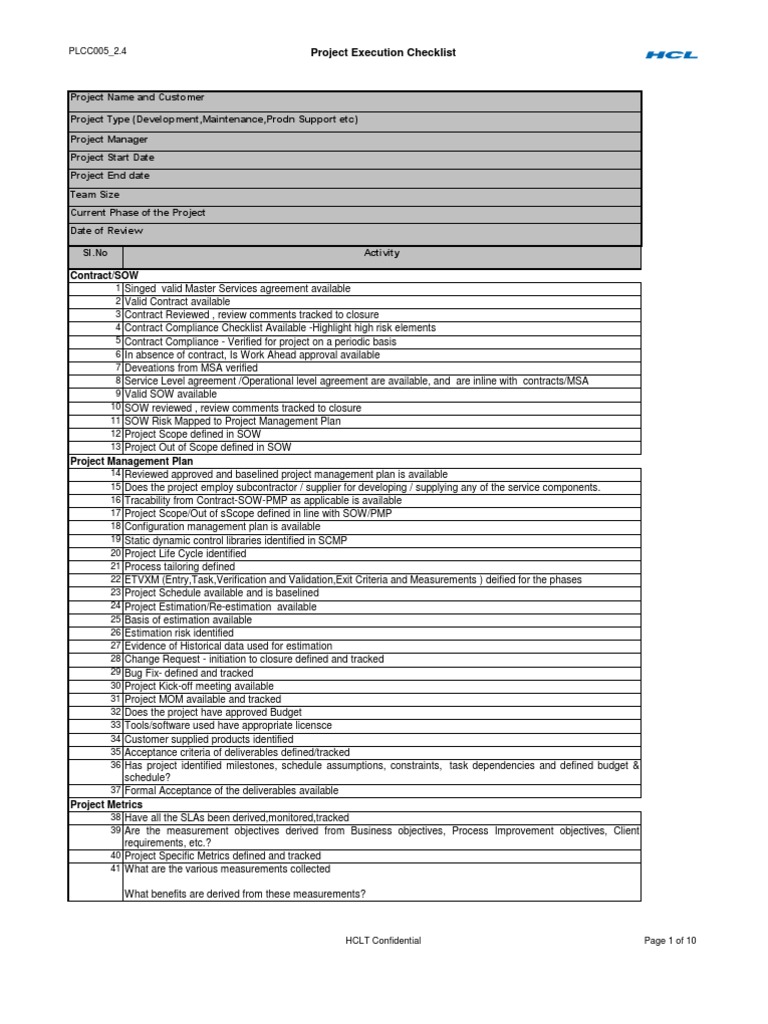Project Health Check | Project Management | Specification (Technical ...