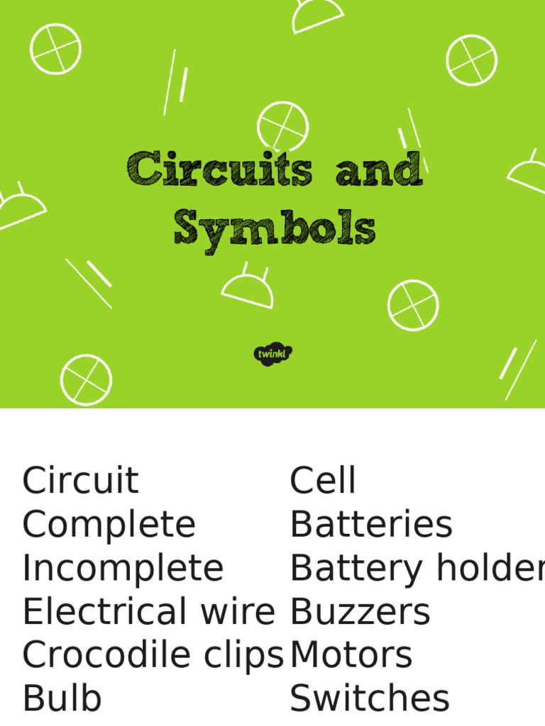 Ppt Circuits and Symbols | PDF | Electrode | Electrical Network