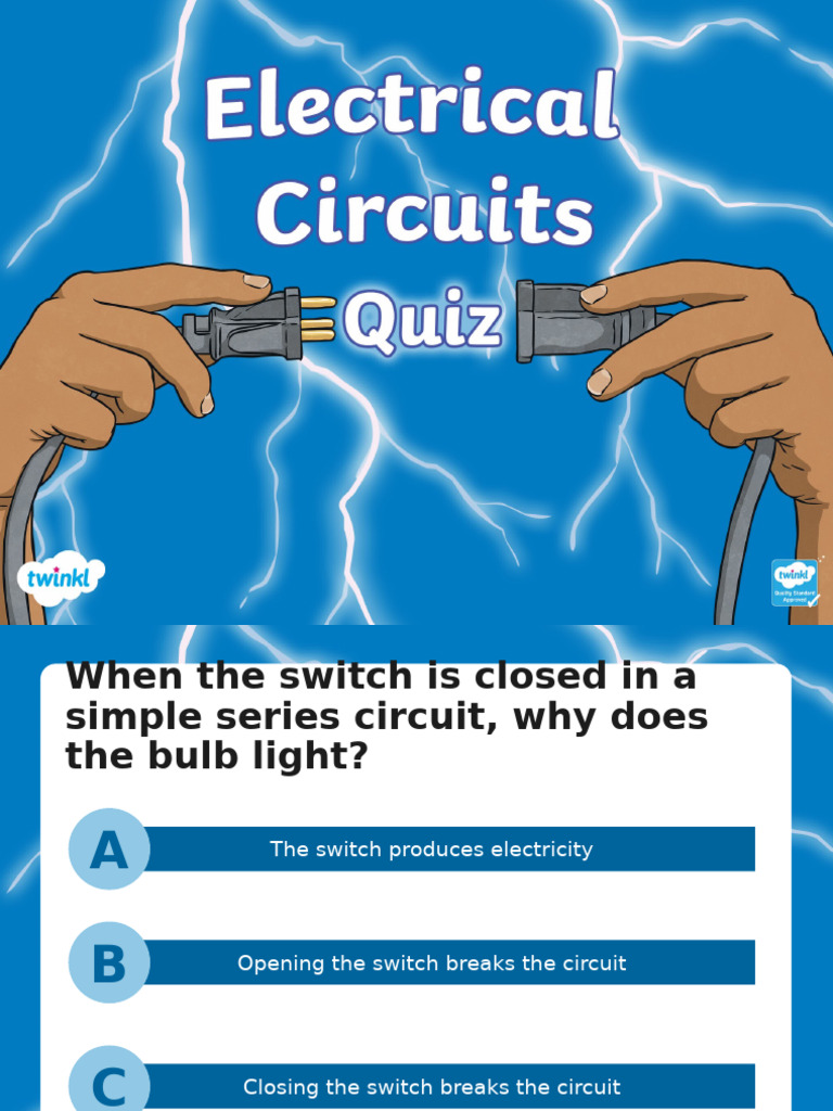 t2 S 323 Electrical Circuits Powerpoint Quiz Ver 4 | PDF | Series And ...