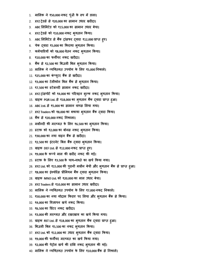 Tally Assignment | PDF