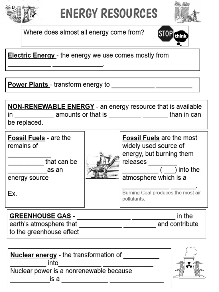 Energy Sources Notecatcher | PDF | Energy Development | Fuels