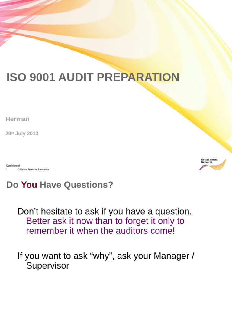 ISO 9000 Audit Preparation | PDF | Quality Assurance | Audit