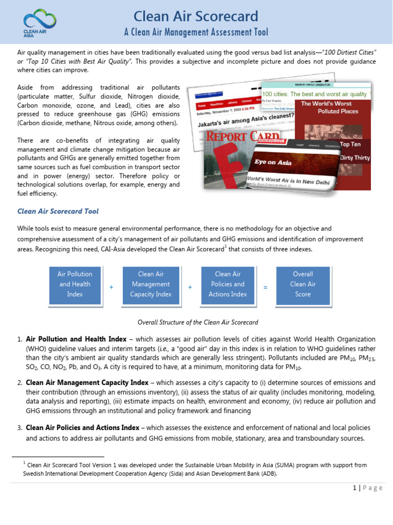 clean_air_scorecard_factsheet_-_may2014 | PDF | Air Pollution | Climate ...