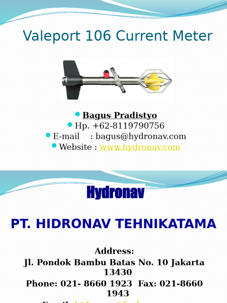 Valeport 106 Current Meter Training | PDF